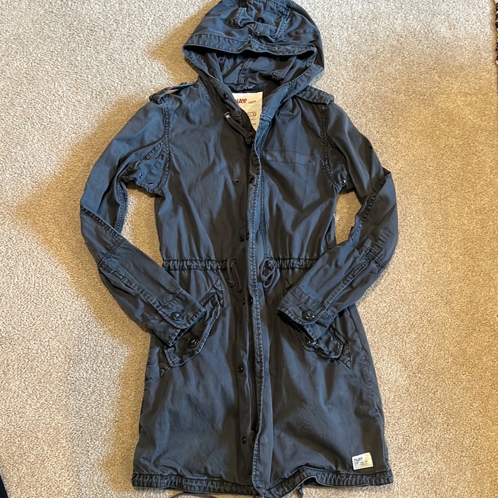 Aritzia Tna Military Jacket Slate Blue Size Xxs, Fits… - Gem